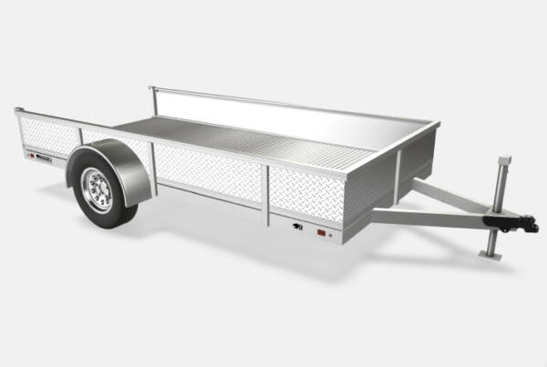 6 x 12 Rugged Aluminum Open Utility Trailer - Buying Manufacturer Direct