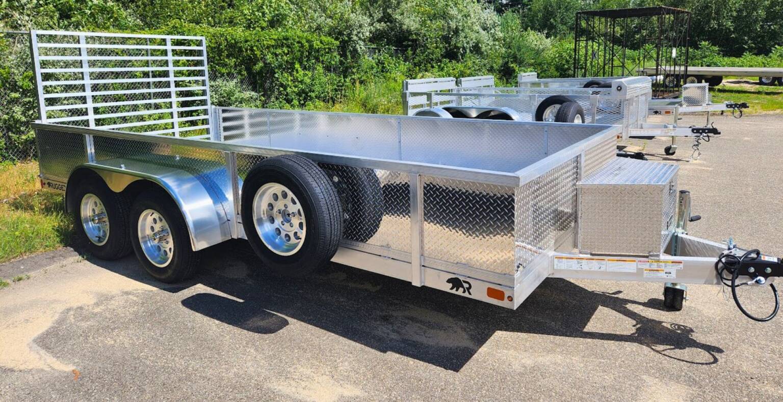 6.5' x 12' Tandem Axle Trailer - Rugged Aluminum Trailers
