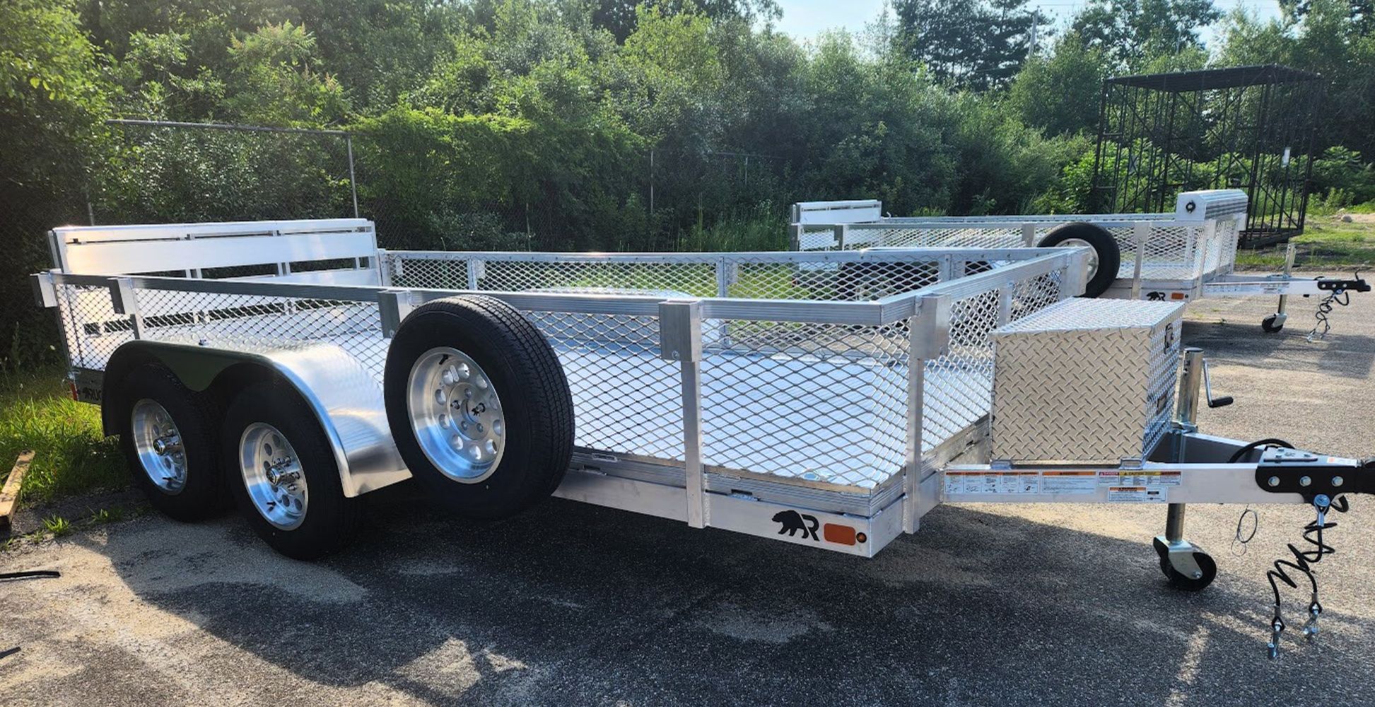6.5' x 12' Tandem Axle Trailer - Rugged Aluminum Trailers