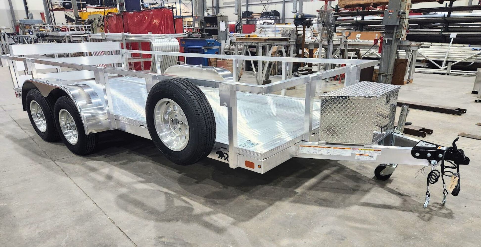 6.5' x 12' Tandem Axle Trailer - Rugged Aluminum Trailers