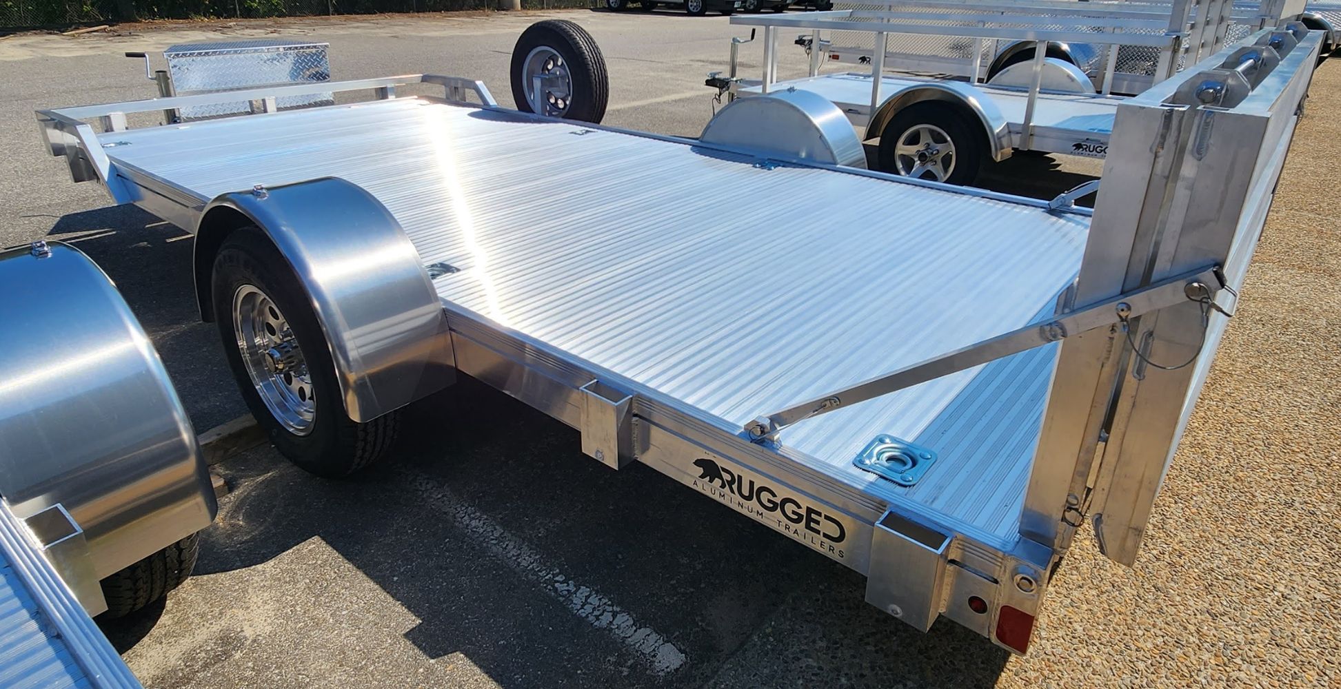 6 x 12 Rugged Aluminum Open Utility Trailer - Buying Manufacturer Direct