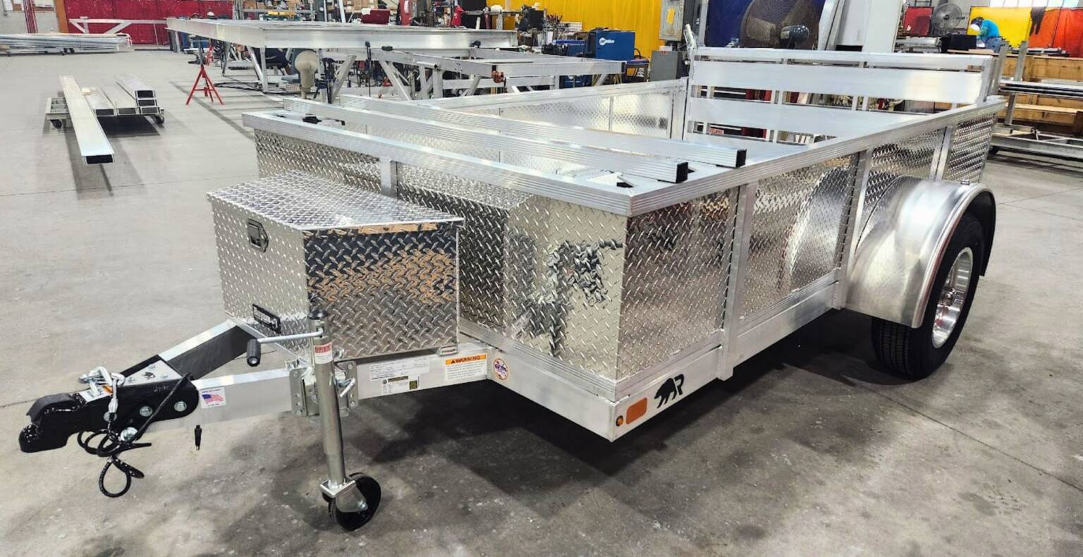 6 x 12 Rugged Aluminum Open Utility Trailer - Buying Manufacturer Direct