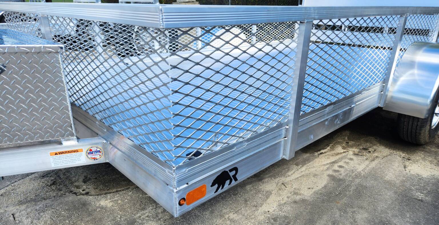 6 x 12 Rugged Aluminum Open Utility Trailer - Buying Manufacturer Direct