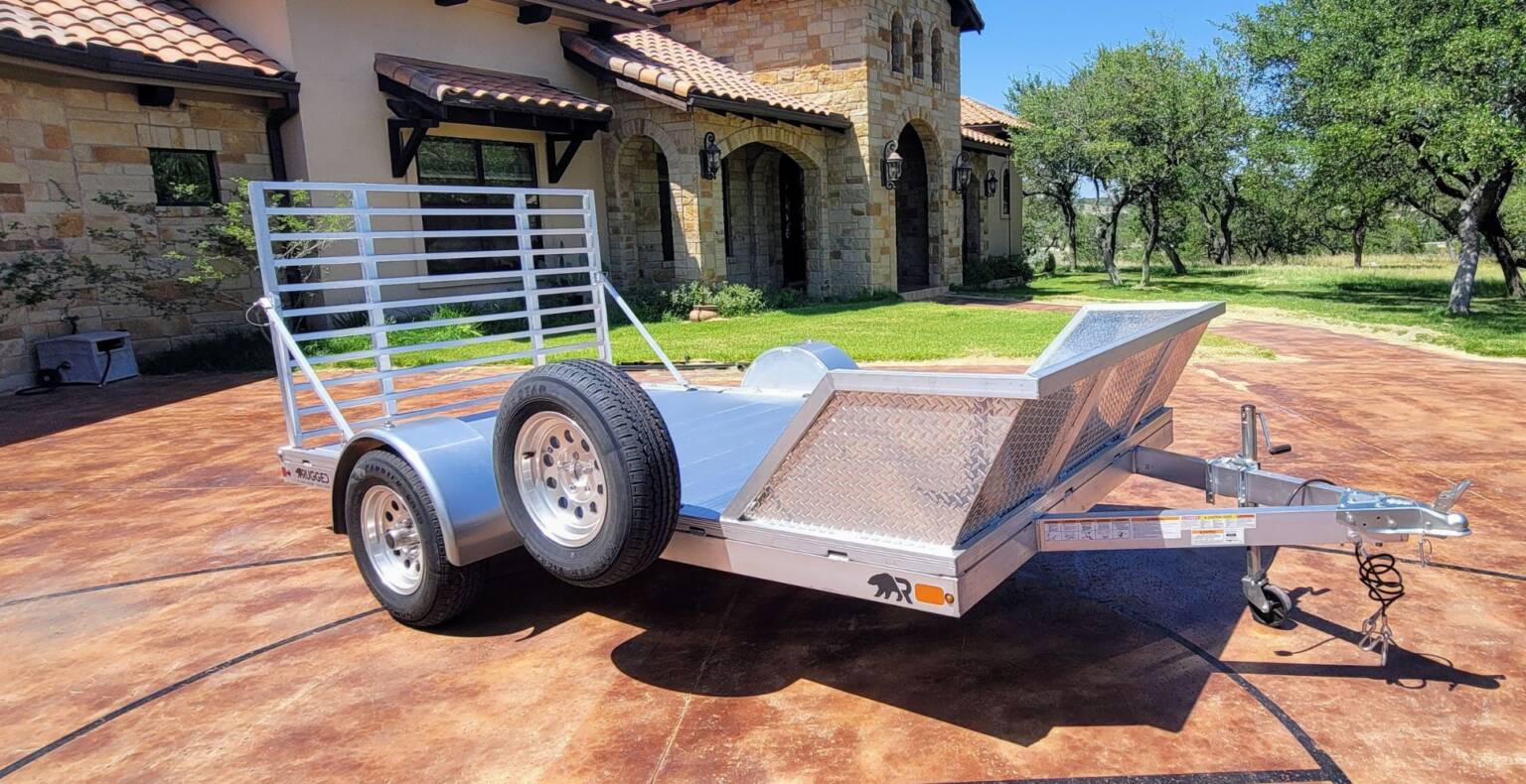 6 x 12 Rugged Aluminum Open Utility Trailer - Buying Manufacturer Direct