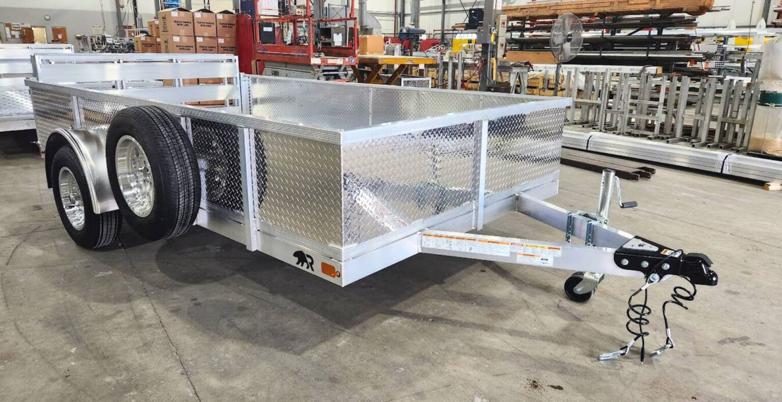 6 x 12 Rugged Aluminum Open Utility Trailer - Buying Manufacturer Direct