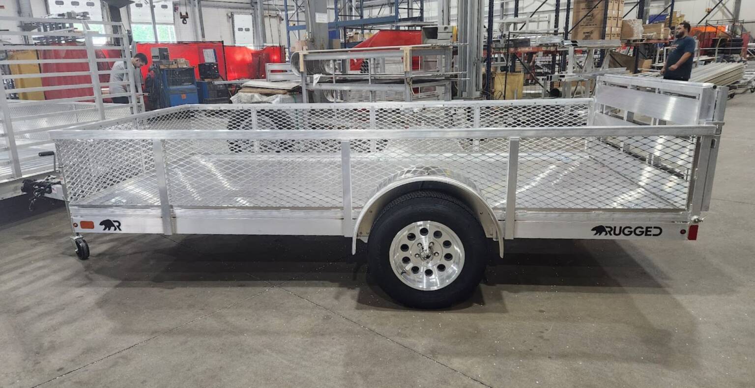 6 x 12 Rugged Aluminum Open Utility Trailer - Buying Manufacturer Direct